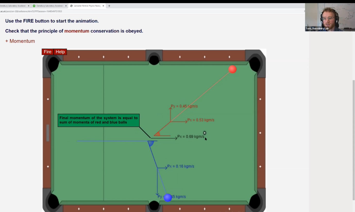 Accelerator and Particle Physics Masterclass 2022 - The Cockcroft Institute